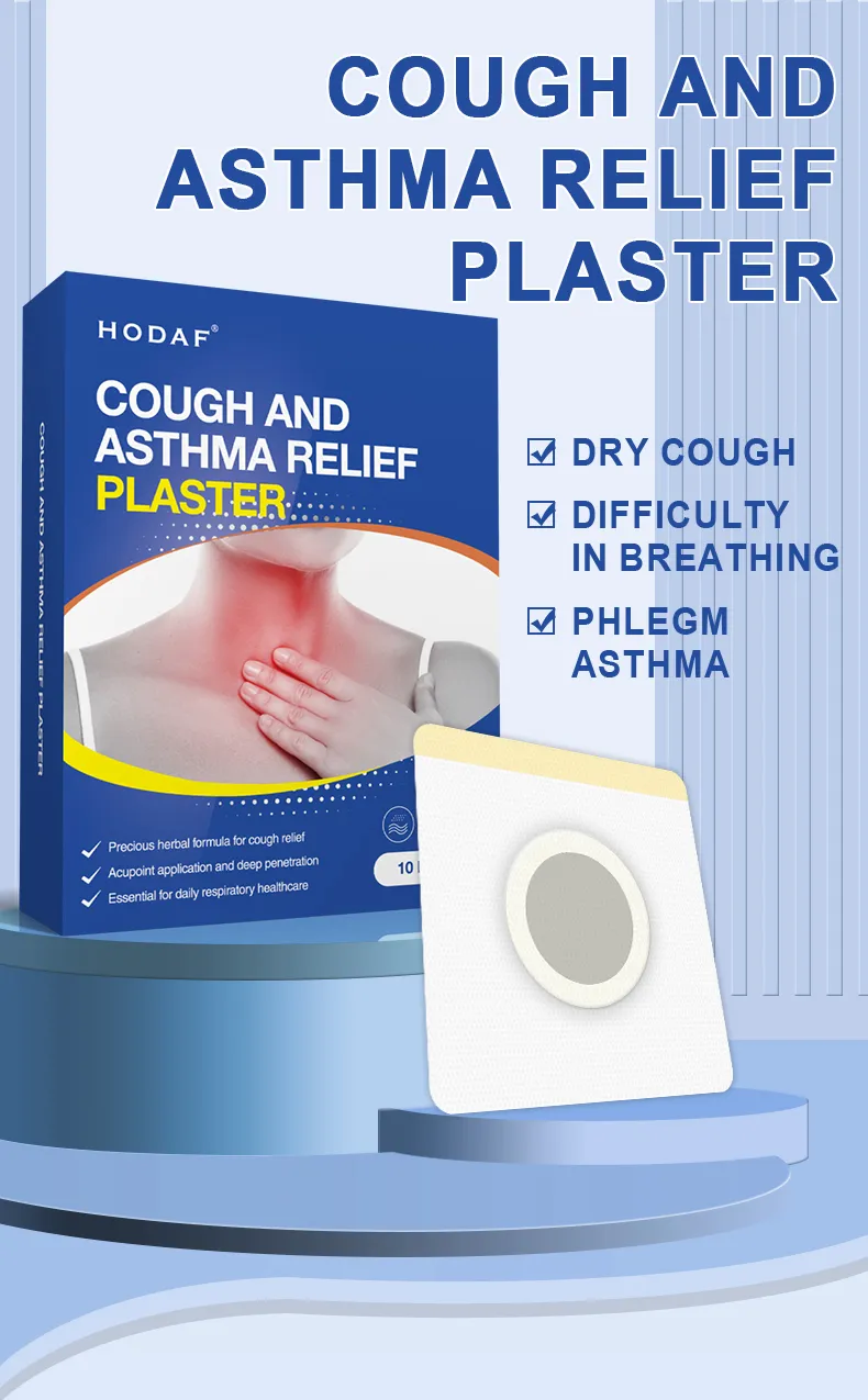 No Cough Organic Herbal Patch Cough And Asthma Relief Plaster