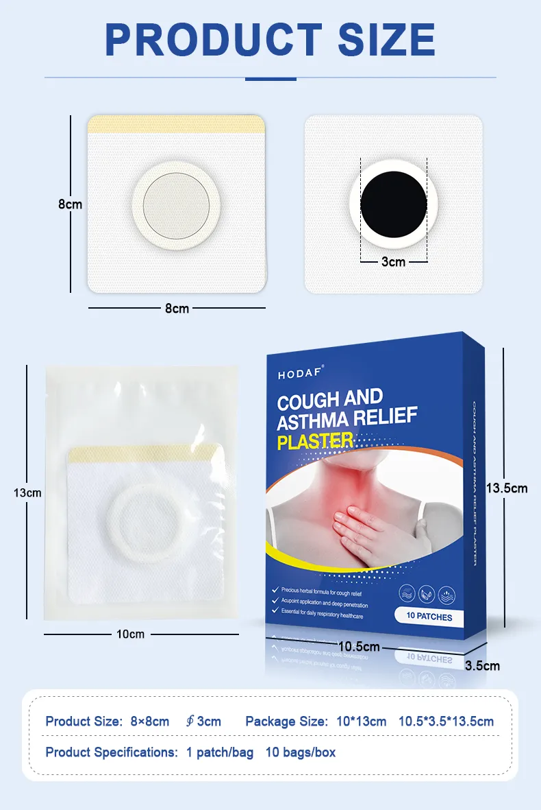 No Cough Organic Herbal Patch Cough And Asthma Relief Plaster
