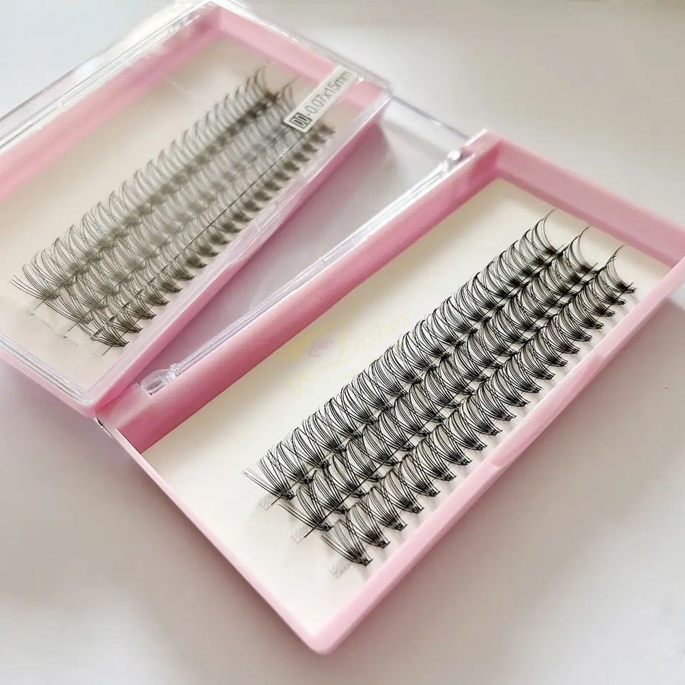Heat Bonded 20D premade volume fans pre made eyelash extension promade ...