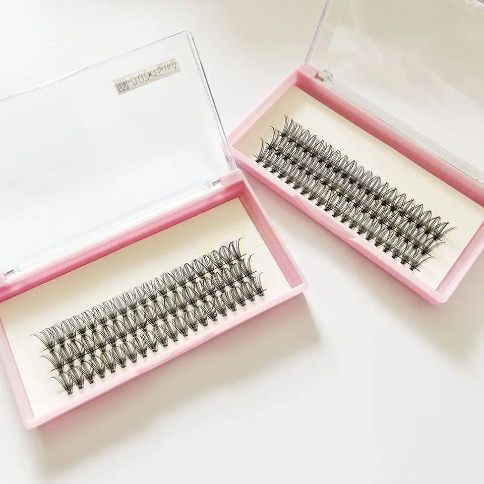 Heat Bonded 20D premade volume fans pre made eyelash extension promade ...