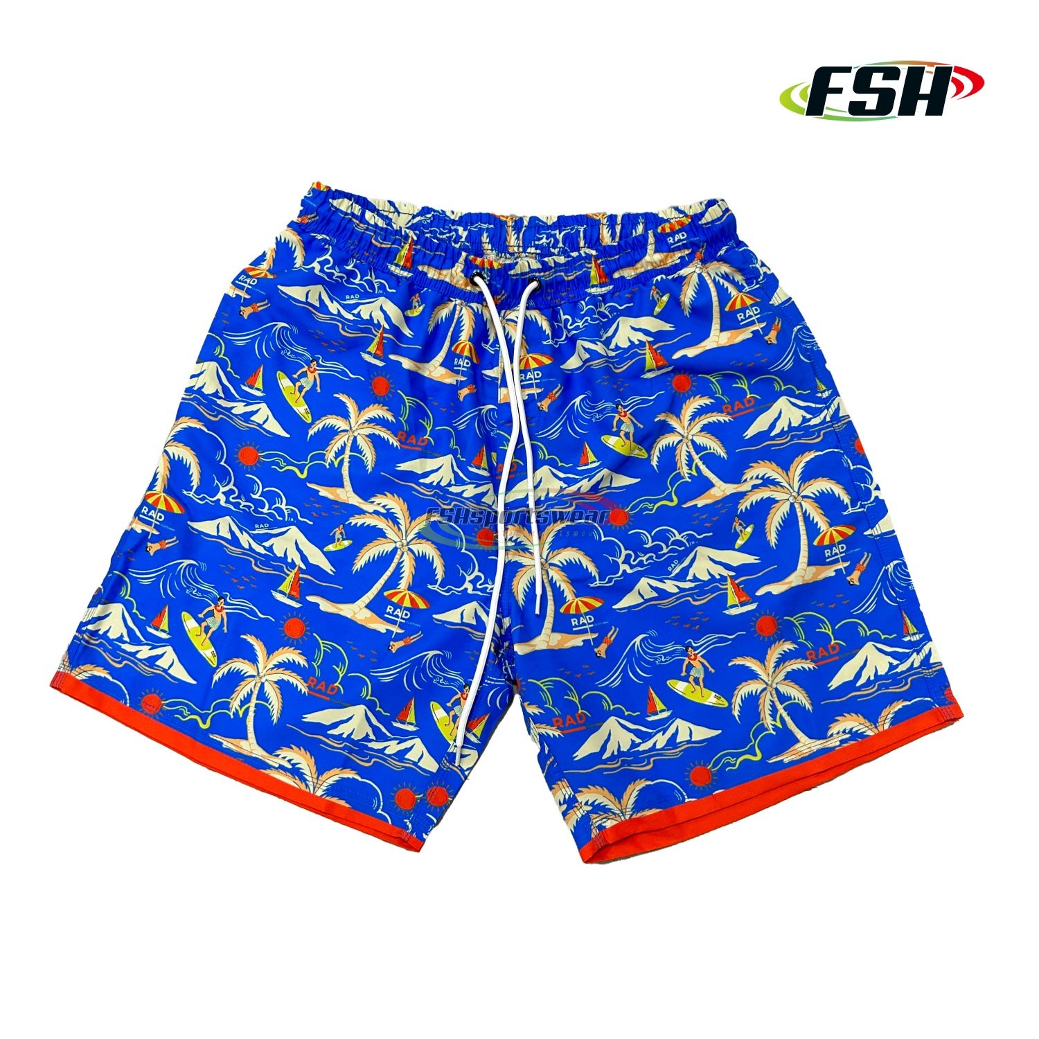 Fashion Printed Quick Dry Board Shorts Swim Wear Sublimation