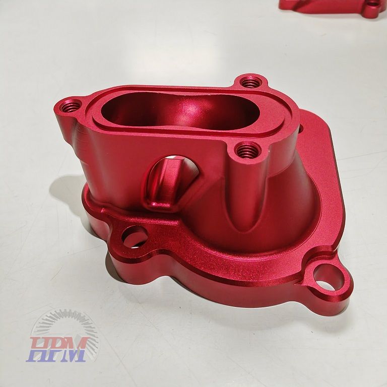 Custom 5-Axis CNC Aluminum Motocross Water Pump Anodized Racing Assembly