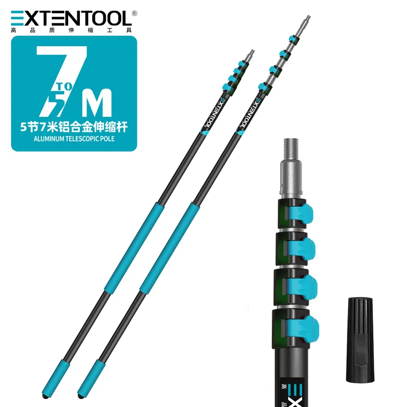 5 Section 7M Aluminium Telescopic Pole for Painting & Cleaning