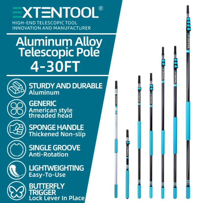 Aluminum Telescopic Pole - Adjustable High Reach Tool