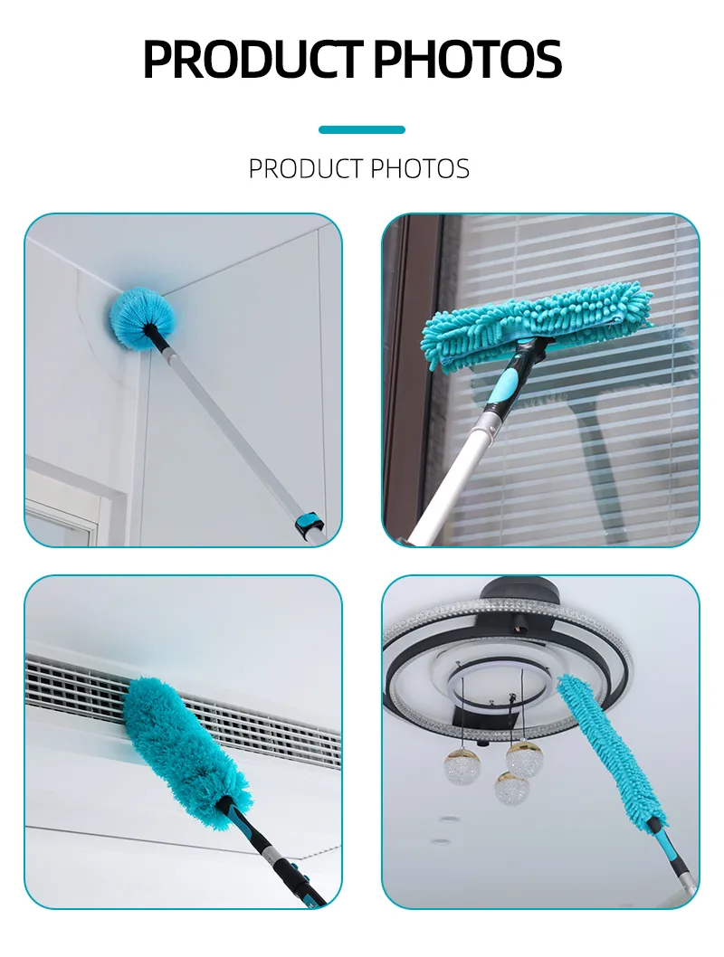5PCS Telescopic Home Cleaning Tool Kit for House & Car – 1.2m Pole