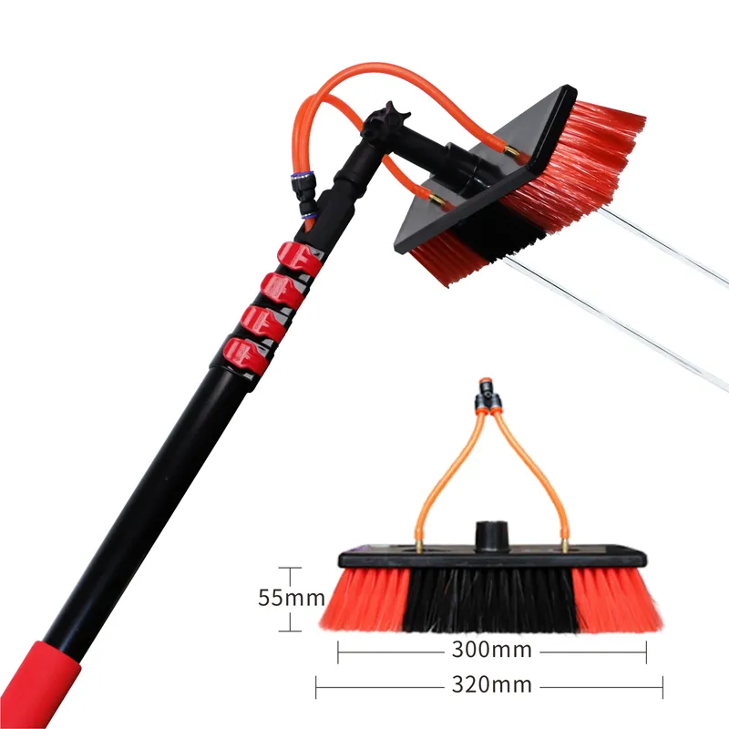 4.6m Aluminum Water Fed Pole Solar Panel Cleaning Brush - Lightweight ...