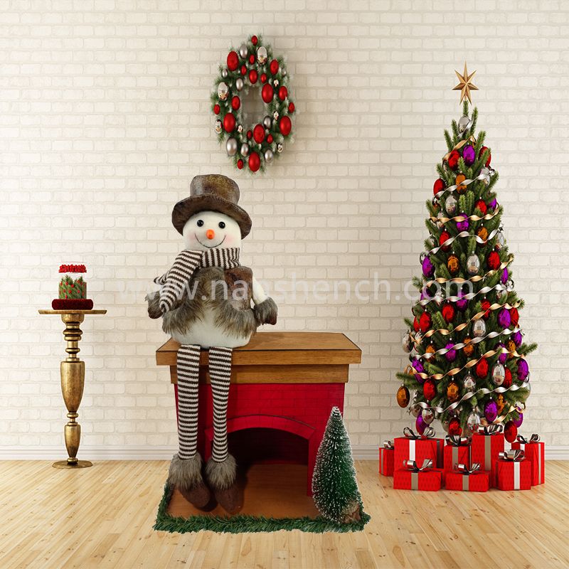 shelf sitting snowman,snowman ornaments,christmas snowman