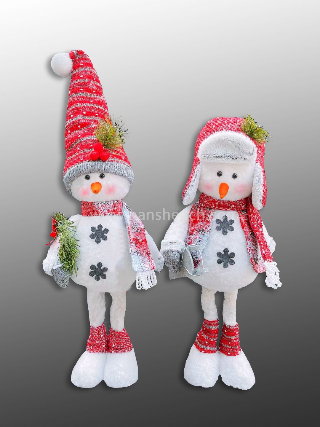 Christmas Standing Snowman Stretch Legs