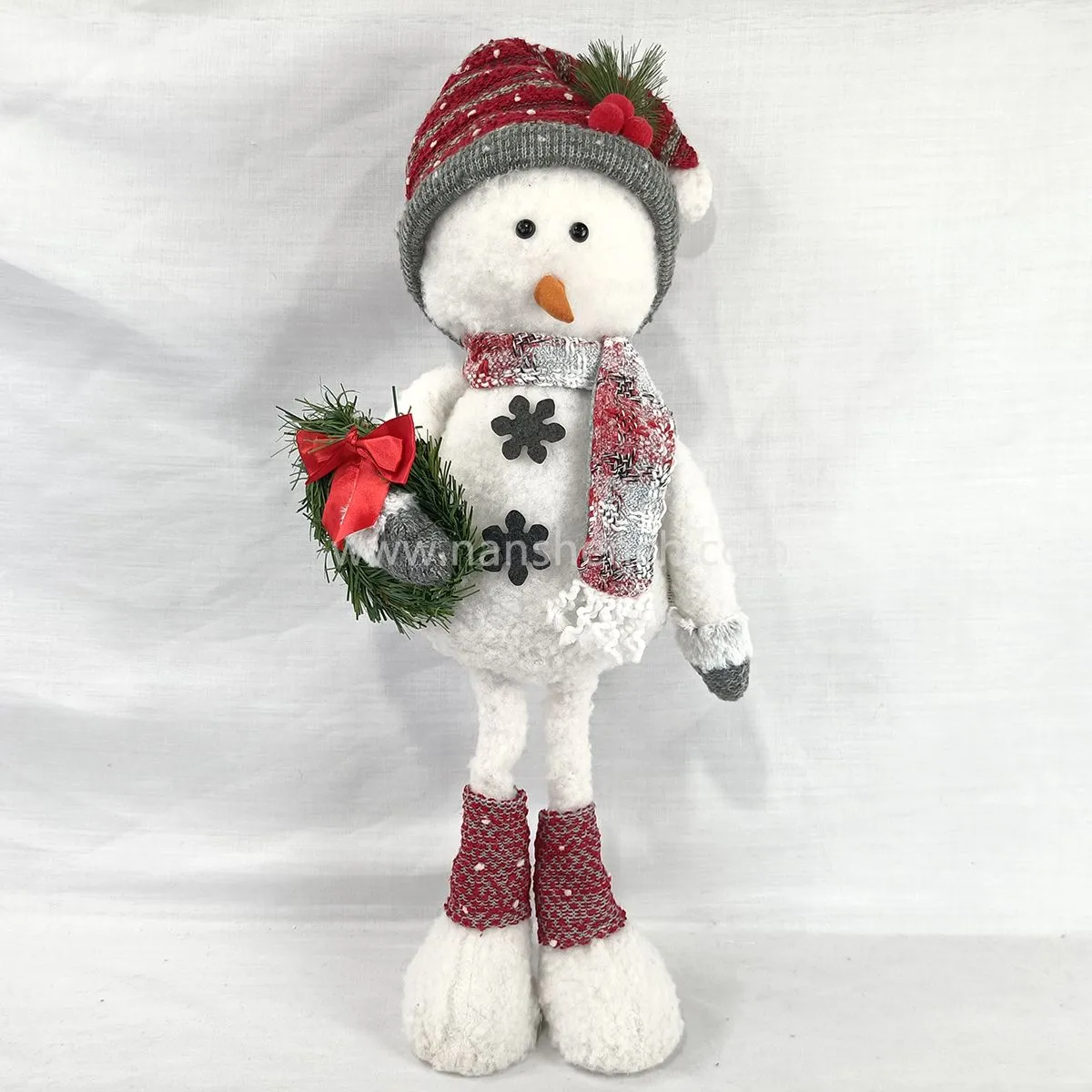 Christmas Standing Snowman Stretch Legs