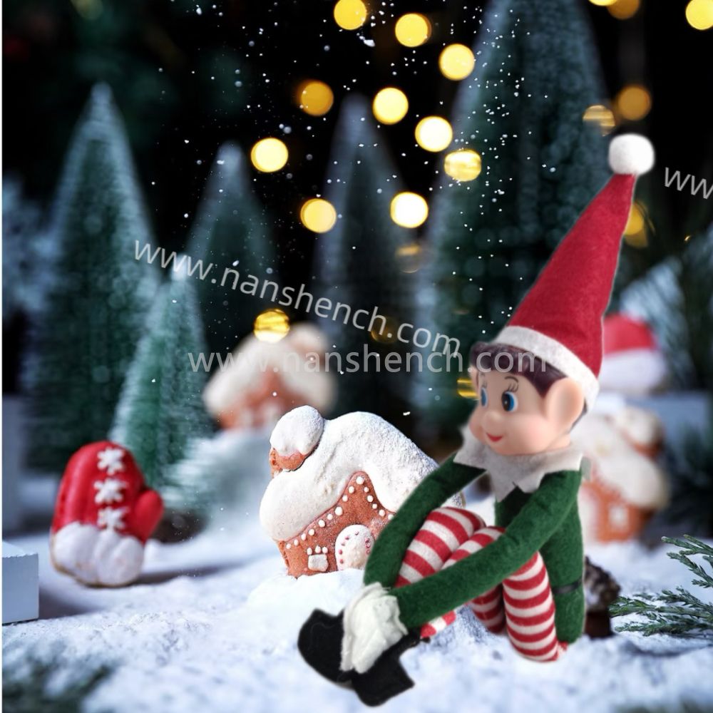 develop and produce the 2024 hot selling christmas elf sitting elf