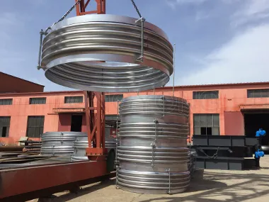 The single axial expansion joint is composed of a stainless steel ...