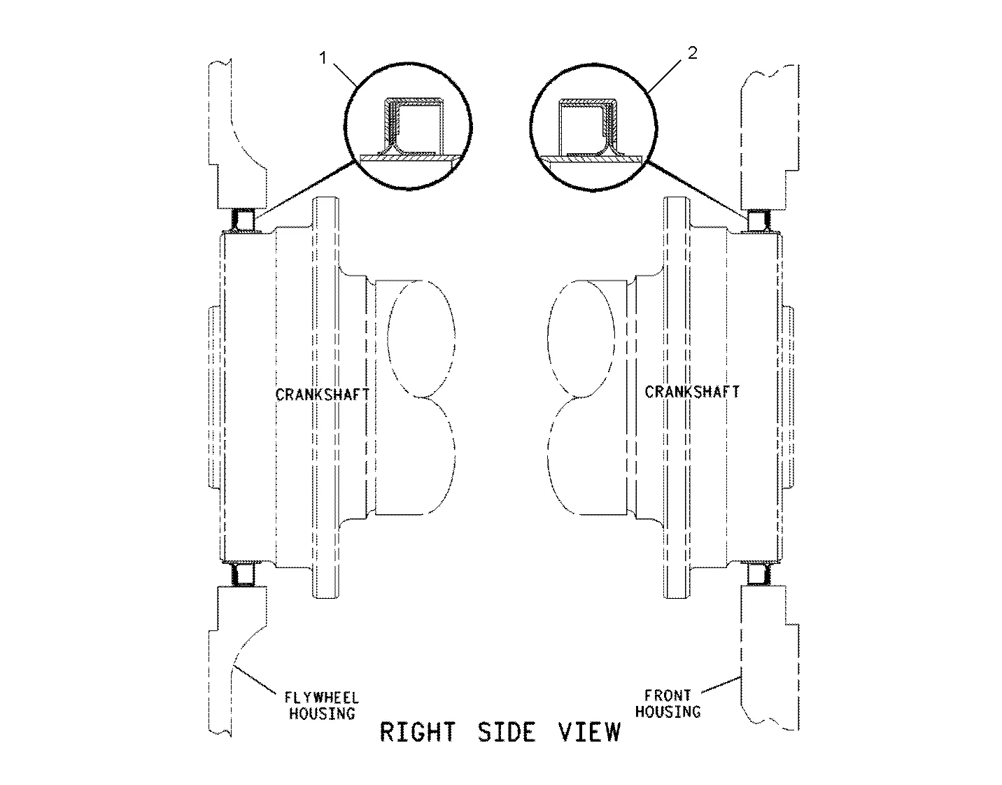 CA4361479 436-1479 4361479 Crankshaft Oil Seal For CAT Engine