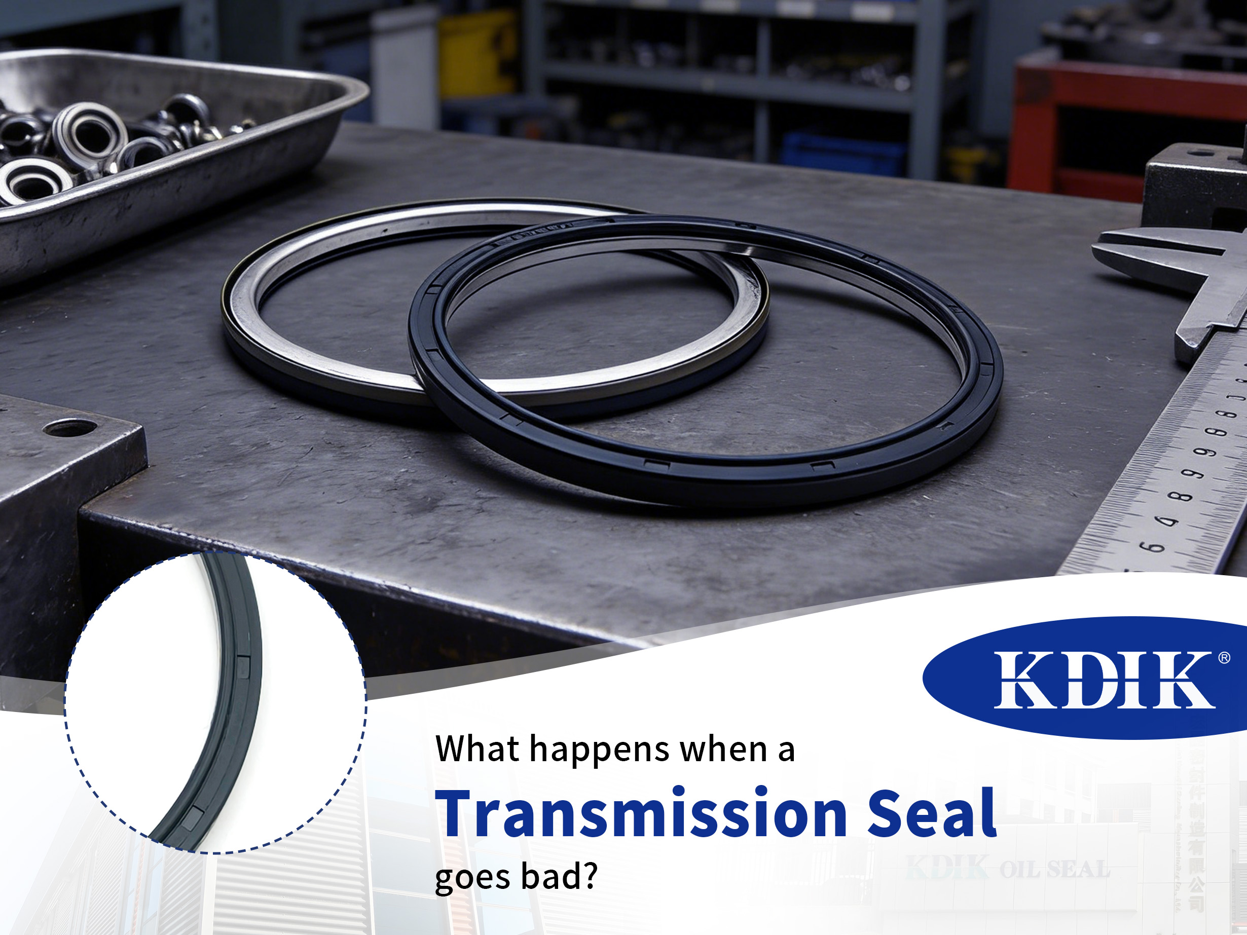 What happens when a transmission seal goes bad?