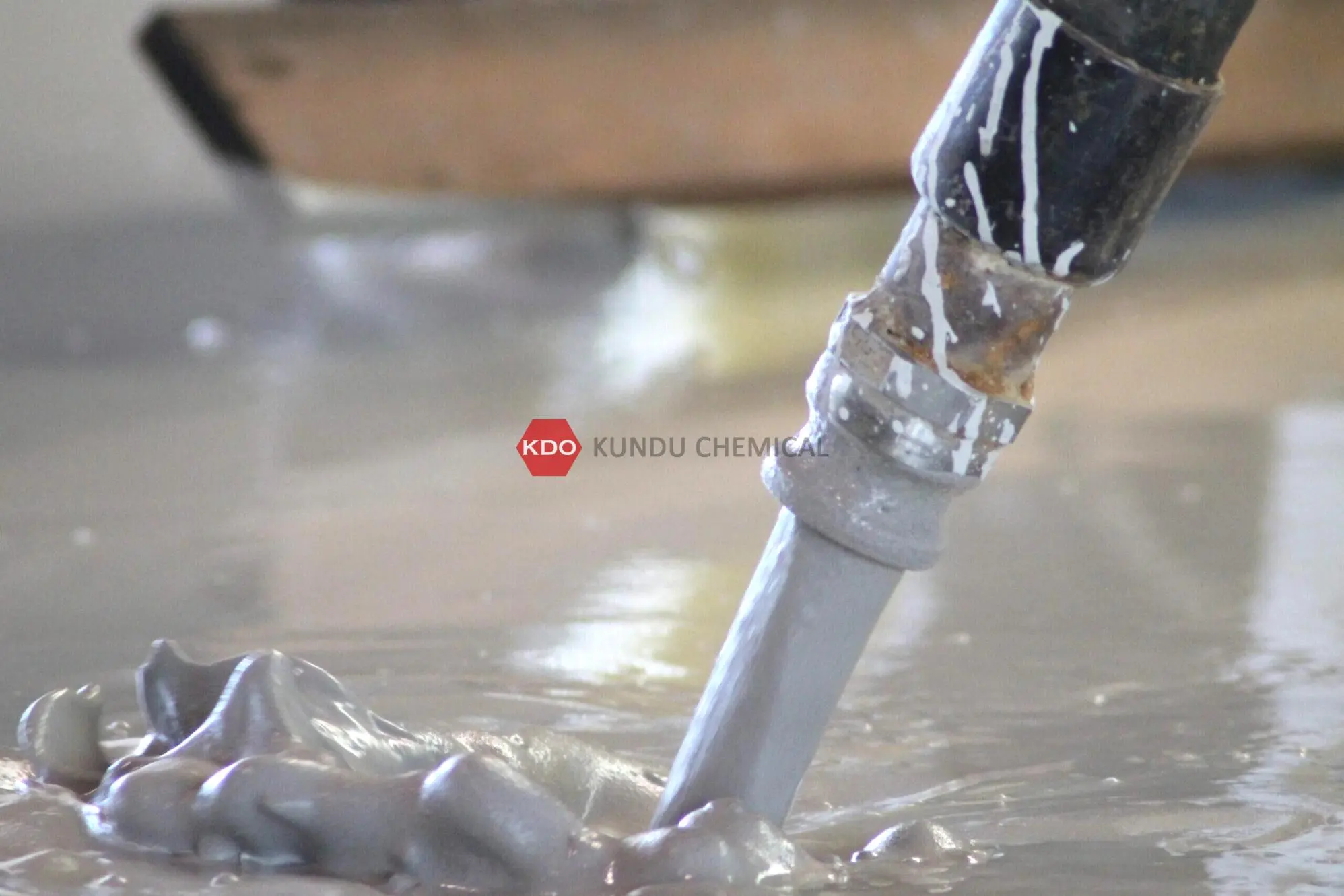 The ground constructed with gypsum-based self-leveling compound has ...