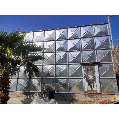 Galvanized steel water tank