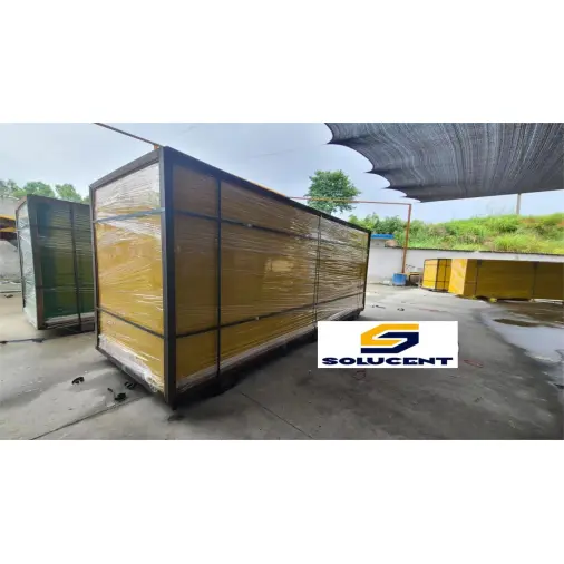 Fiberglass mesh walkway