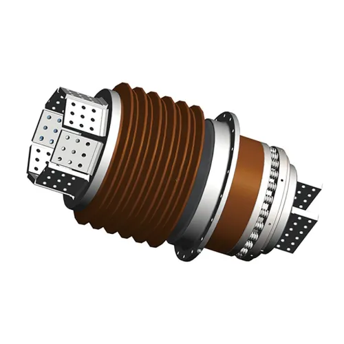 Aluminum flanged porcelain bushing (20~35kV/10000~25000A High current ...