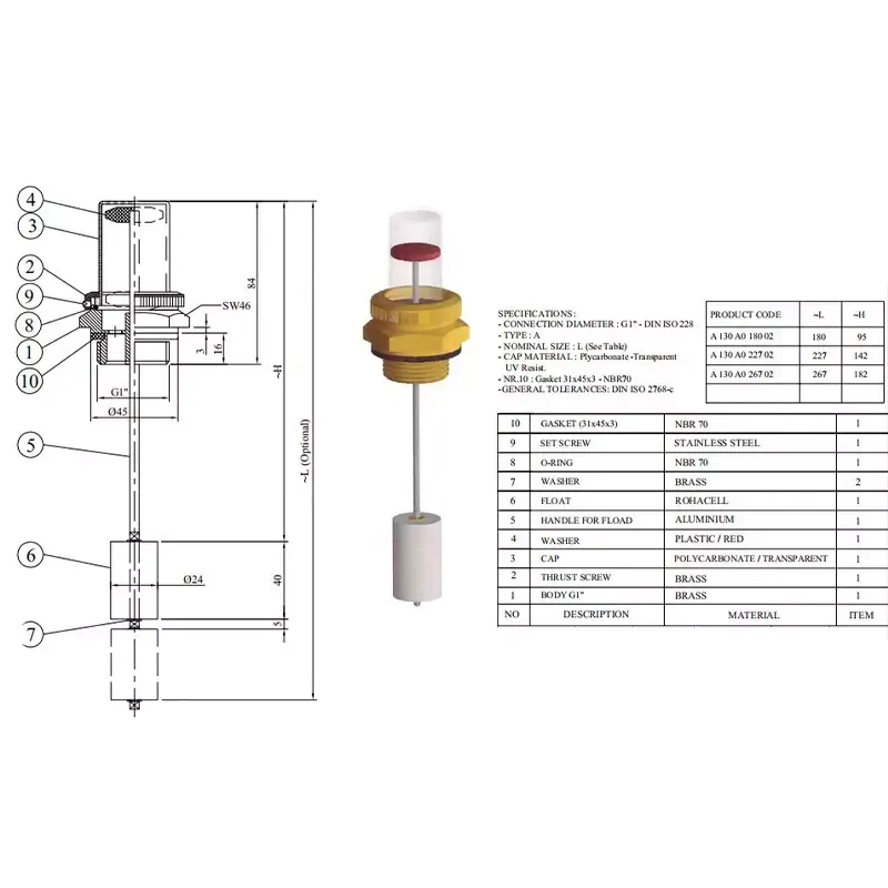 oil tank level gauge,oil level gauge,oil tank level indicator