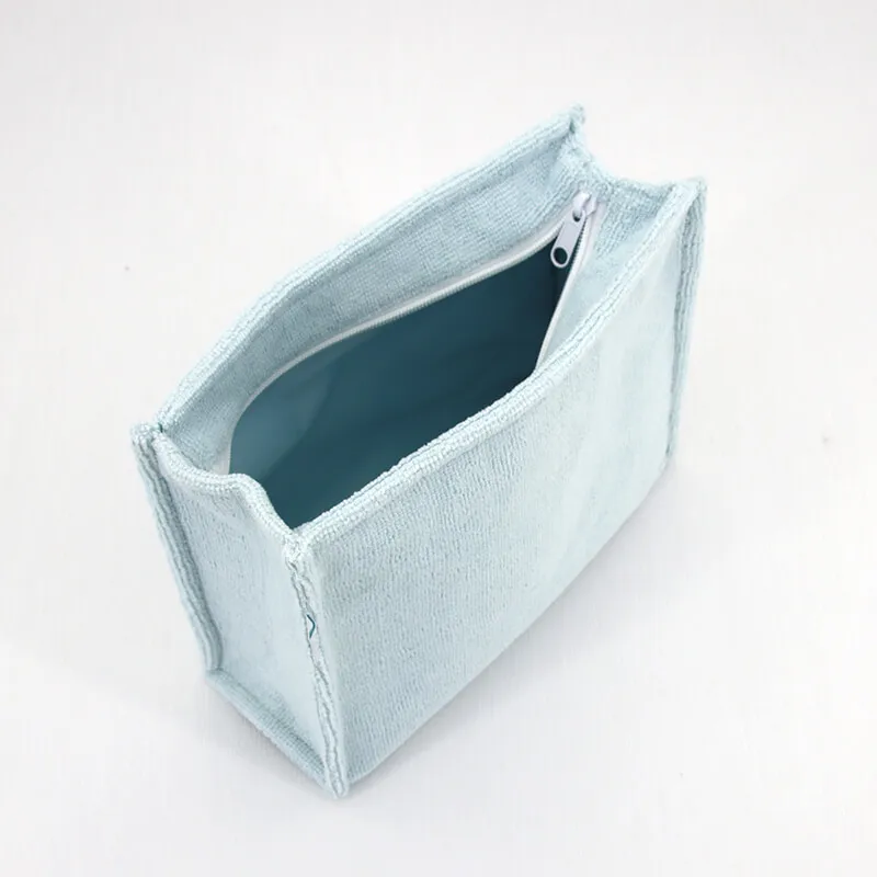 towel makeup bag,terry cloth cosmetic bag,terry cloth toiletry bag