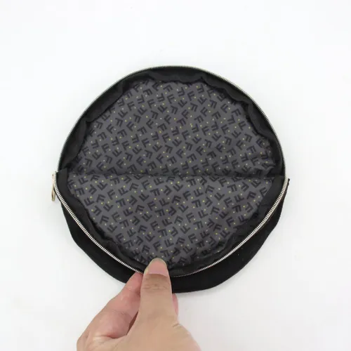 round cosmetic bag,round makeup bag,round makeup case
