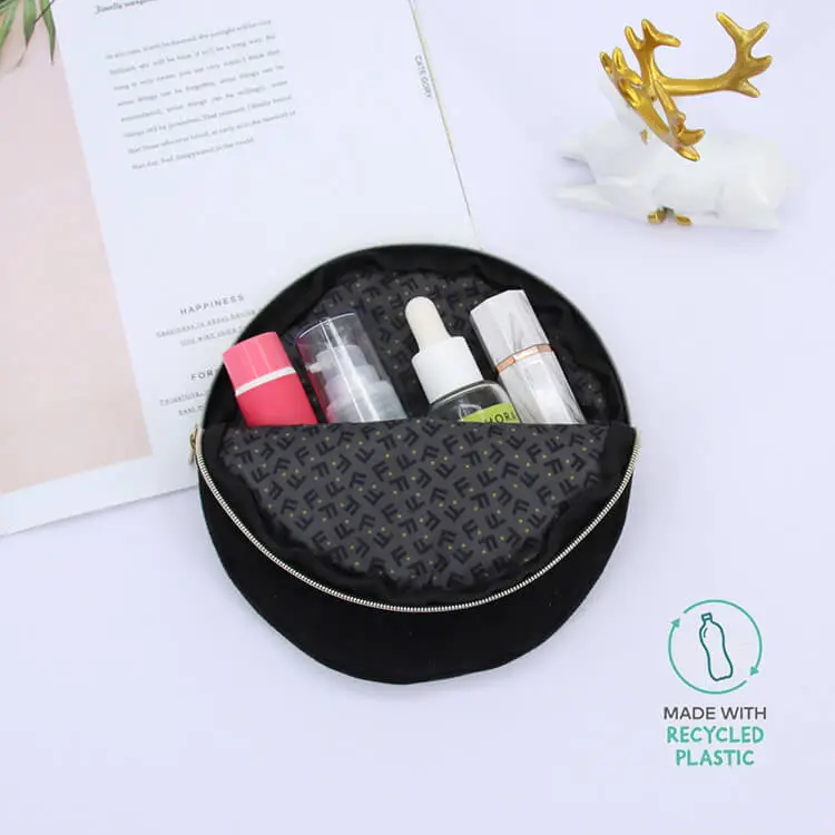 round cosmetic bag,round makeup bag,round makeup case