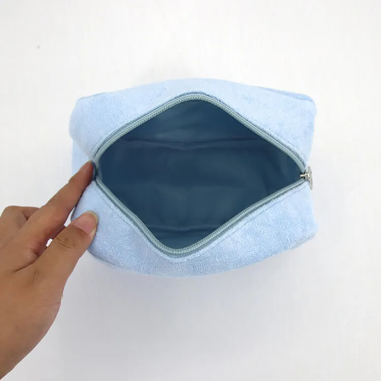 terry cloth makeup bag, toiletry bag,terry cloth cosmetic bag