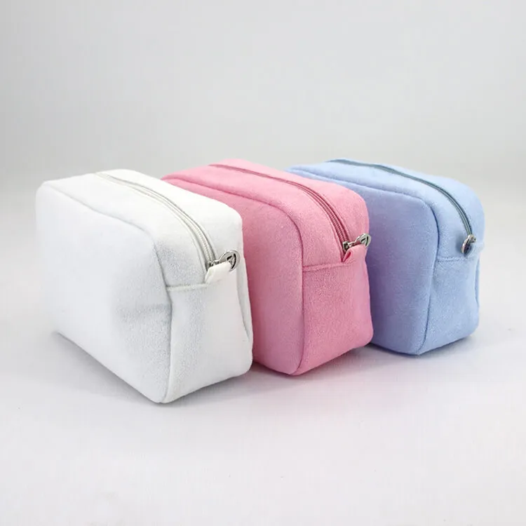 terry cloth makeup bag, toiletry bag,terry cloth cosmetic bag