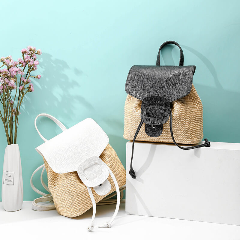 straw backpacks for girls,mini backpack,backpack purses