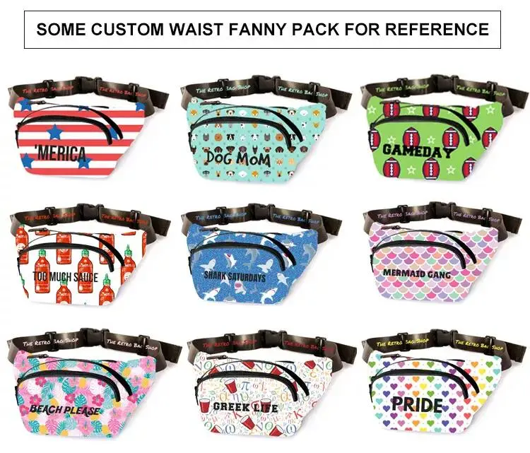 Custom Print Fanny Pack, best designer bum bag, custom waist pack