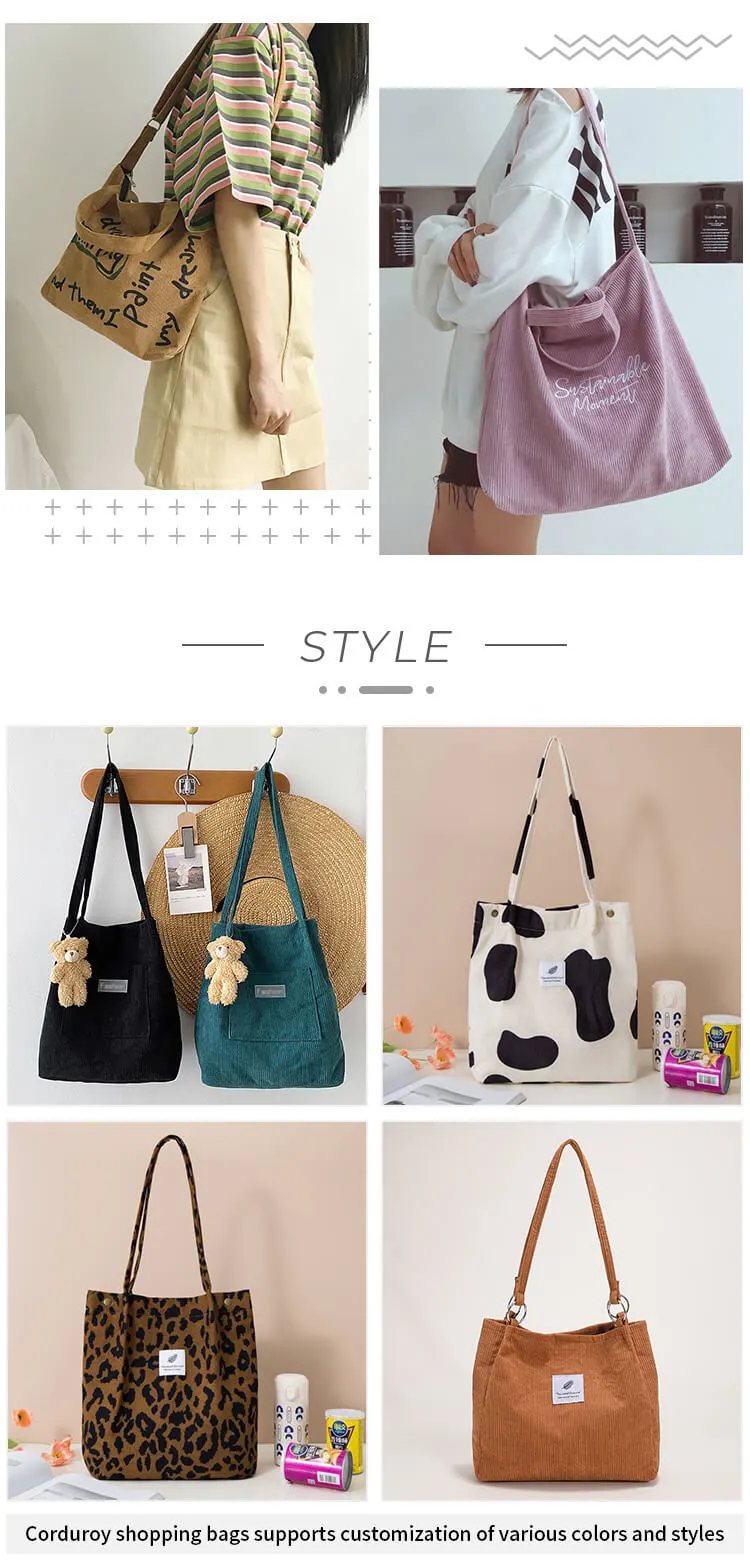 corduroy tote bag,corduroy handbag,corduroy crossbody bag