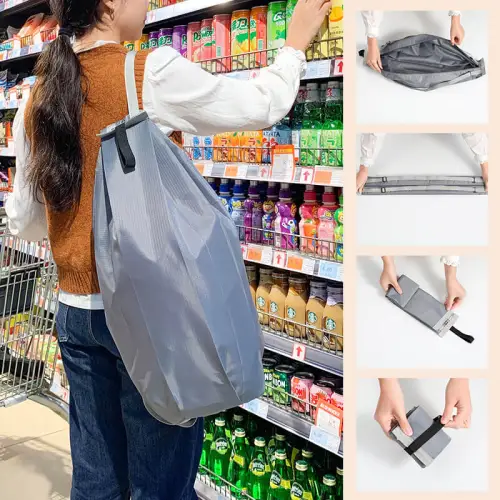 Foldable Shopping Bag Foldable Tote Bag Folding Grocery Bags