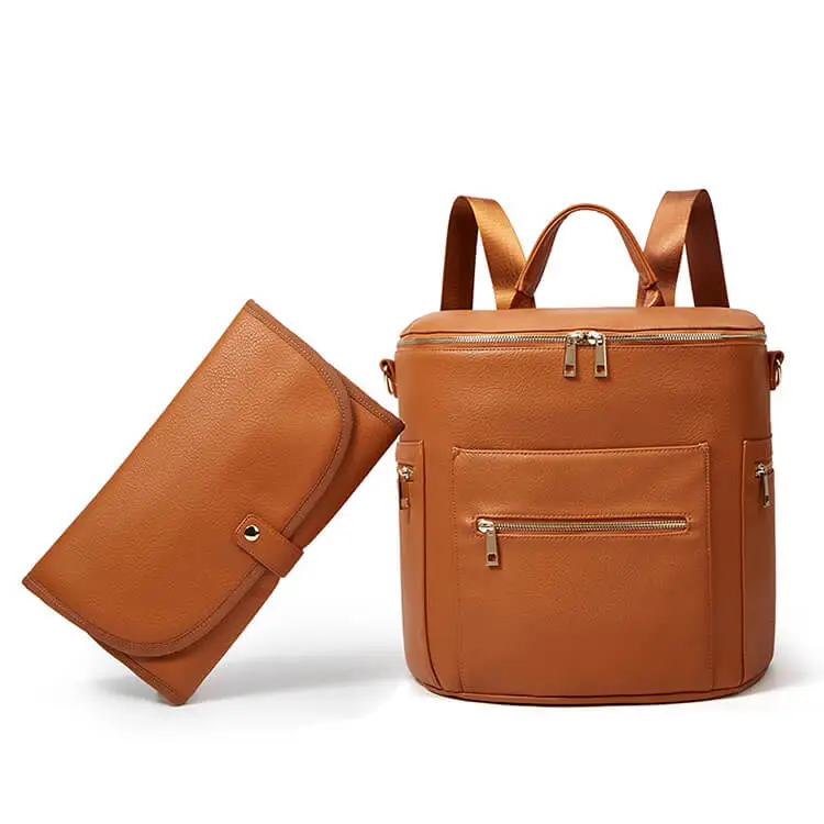 leather mom bag,leather mom backpack,mommy bag tote