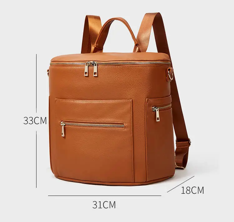 leather mom bag,leather mom backpack,mommy bag tote