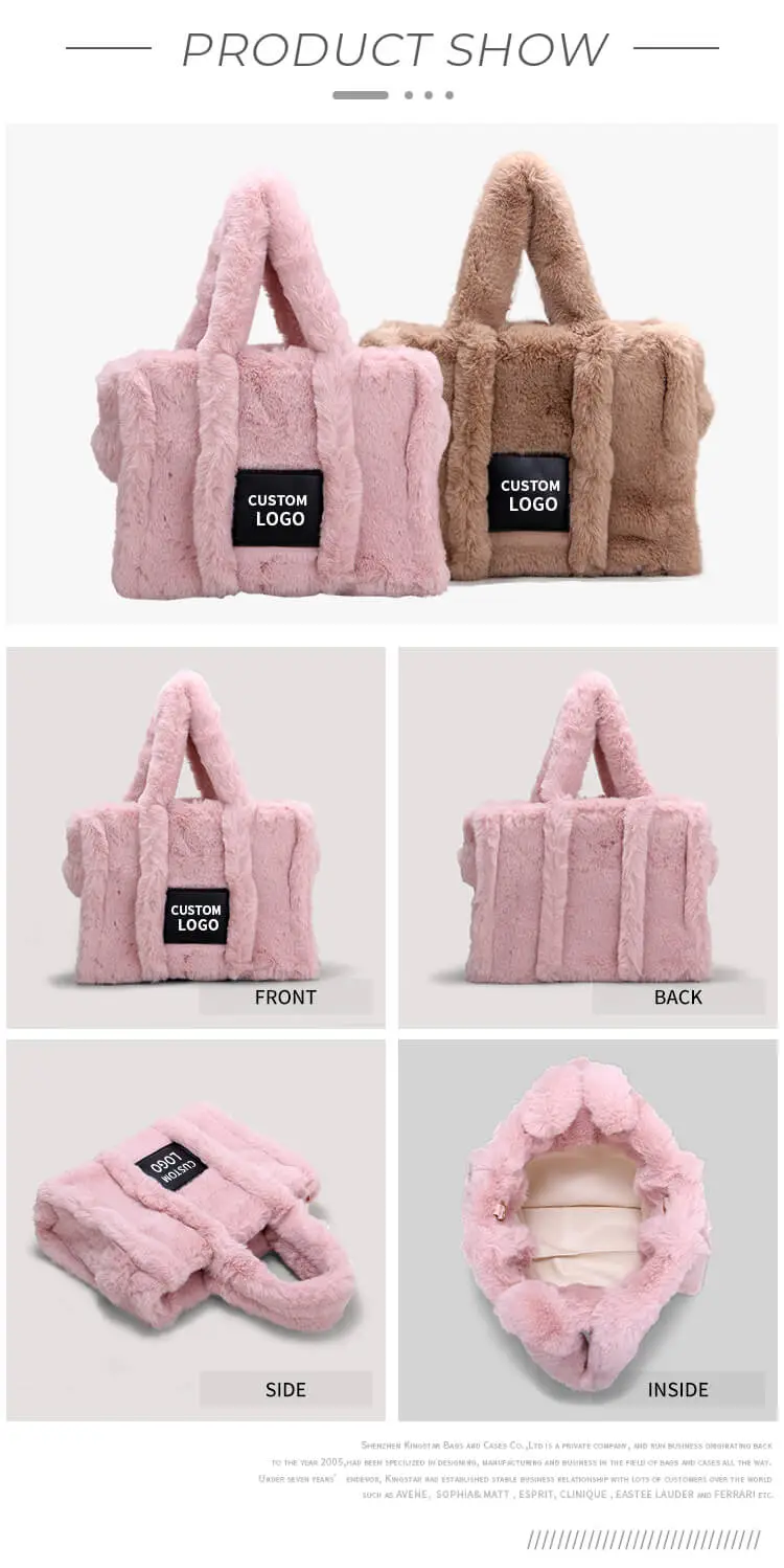 Sherpa Furry Bag,Plush Tootsie bag, cute ladies bag