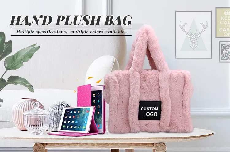 Sherpa Furry Bag,Plush Tootsie bag, cute ladies bag