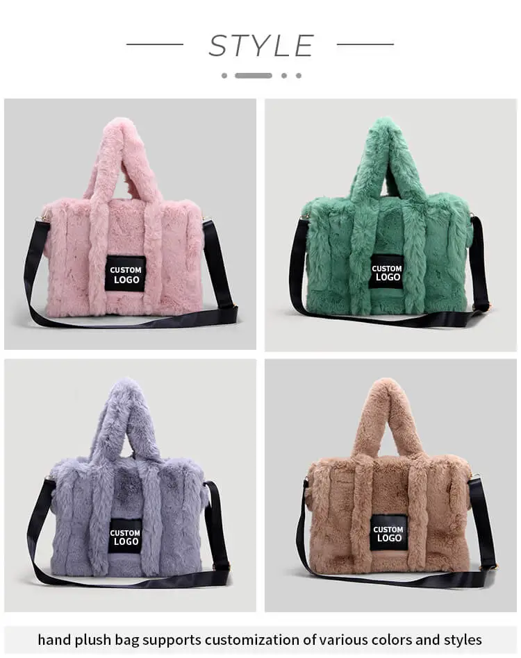 Sherpa Furry Bag,Plush Tootsie bag, cute ladies bag
