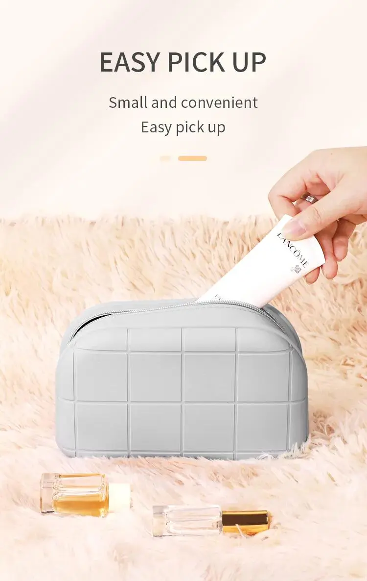 silicone makeup bag,Skincare Ladies Pouch,Jelly Purse