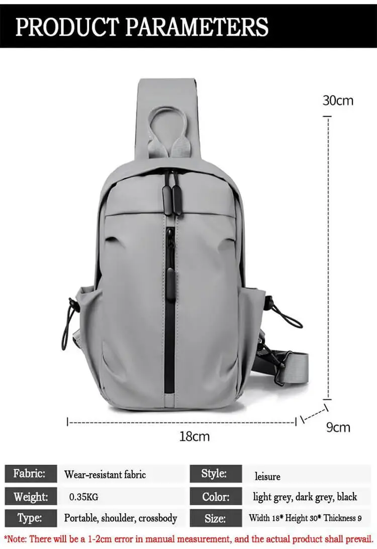 men's chest bag,mens cross chest bag,single crossbody bag