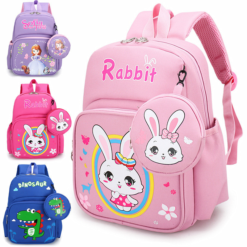 Rabbit School Bag,cute bunny backpack,pink bunny backpack