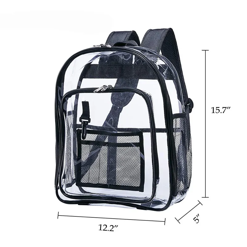 see through backpack,custom clear backpack,custom clear stadium bags