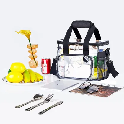 pvc lunch bag, clear lunch bag, clear lunch box