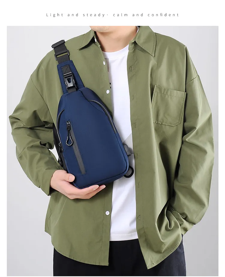 crossbody chest bag,chest bag with usb charging port