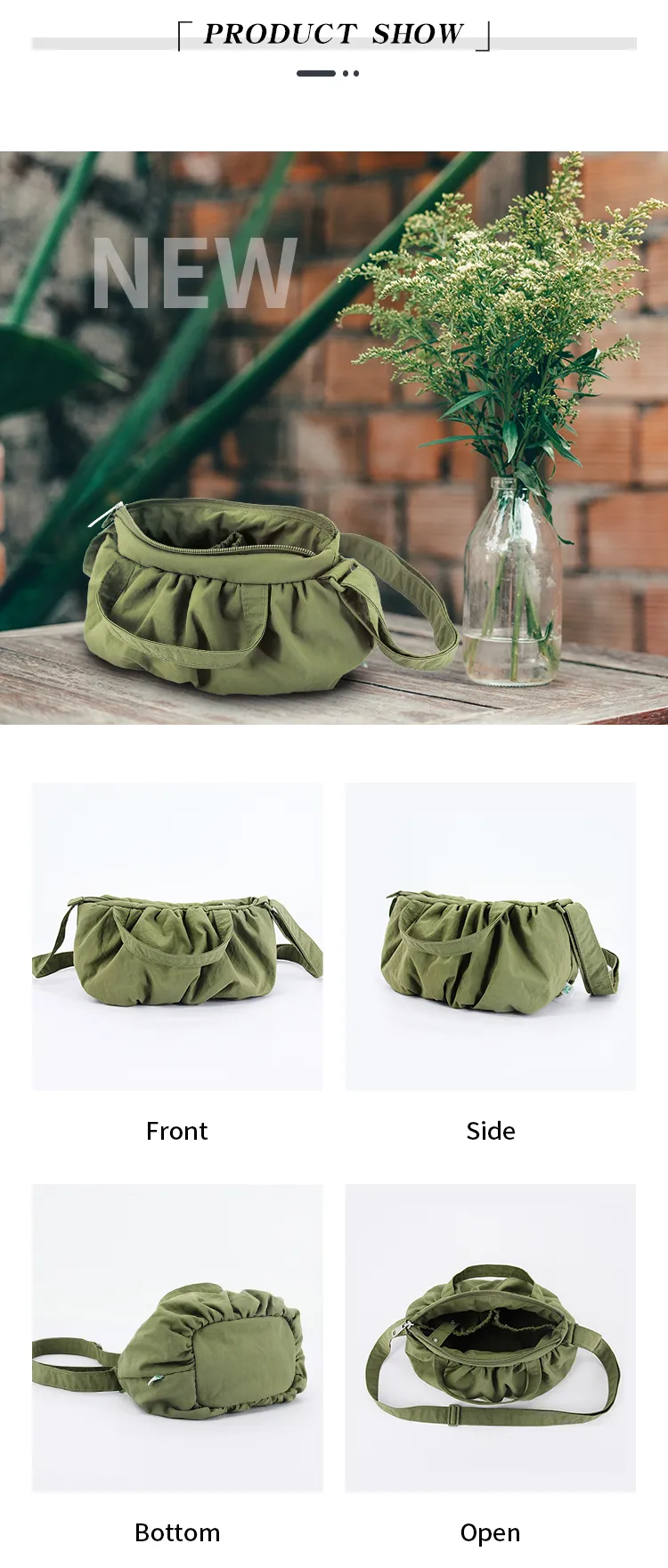 crossbody sling bag,crossbody handbags,Wrinkle Tote Bag
