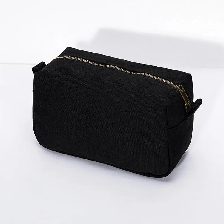 Organic cotton makeup bag， Eco-friendly Cosmetic Bag