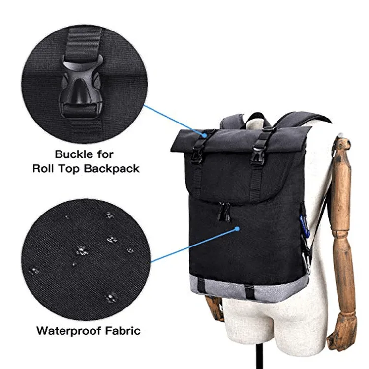 customized rolltop backpack,rolltop rucksack,best roll top backpack