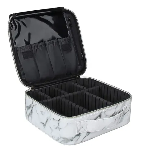 marble cosmetic bag,marble make up bag,marble vanity case