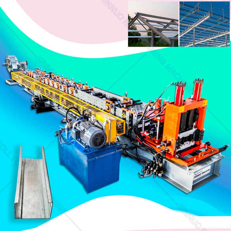 Automatic C Purlin Roll Forming Machine