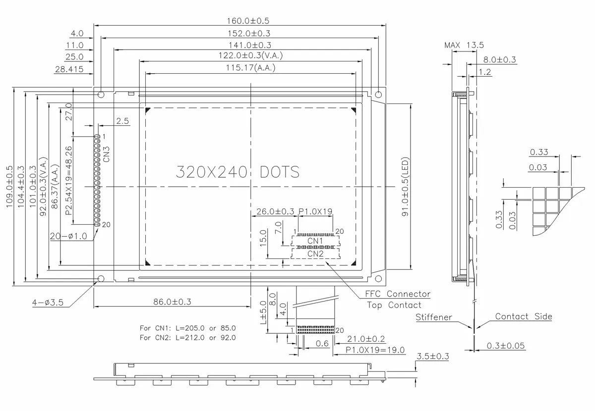 5.7 Inch Graphic LCD Module