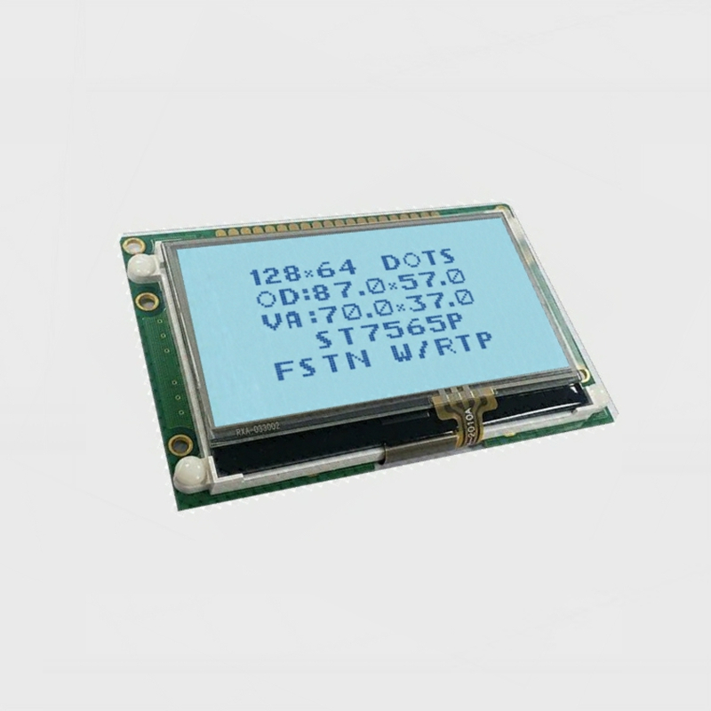 Graphic LCD module, 128*64 dots, White LED backlight, 8-bit parallel or SPI