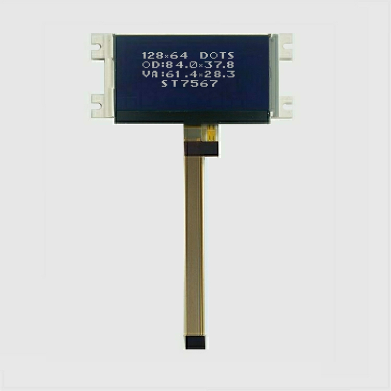 128*64 White LED Backlight 8-bit Graphic LCD Module